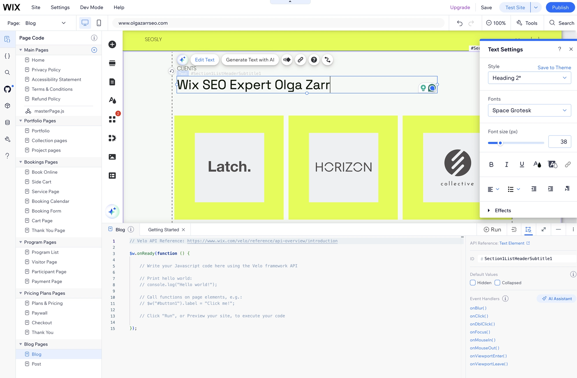 Wix SEO Expert – Olga Zarr at SEOSLY (12+ Yrs in SEO for Wix)